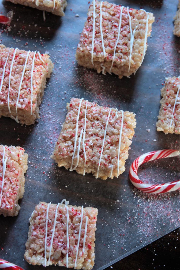 Candy Cane Rice Krispie Treats – The Speckled Door
