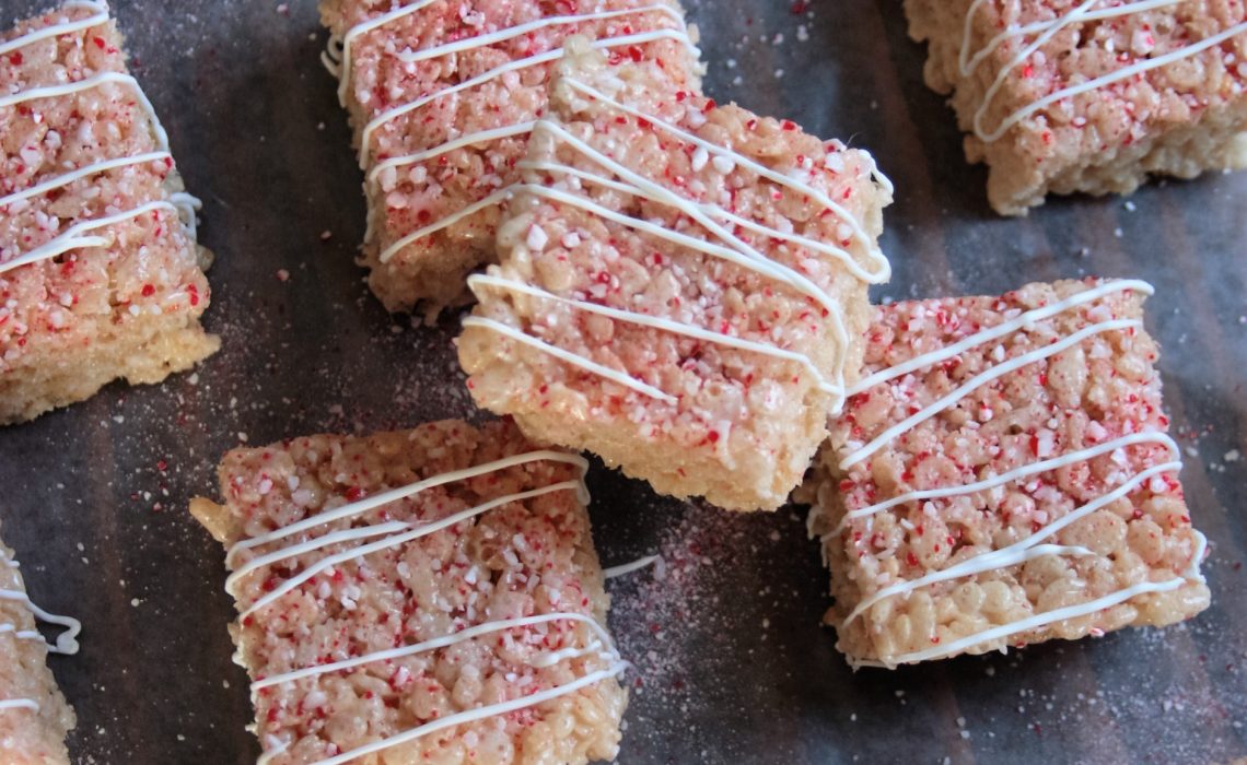 Candy Cane Rice Krispie Treats – The Speckled Door