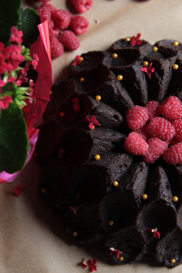 Chocolate Pound Cake with Raspberry Liqueur Simple Syrup – The Speckled ...